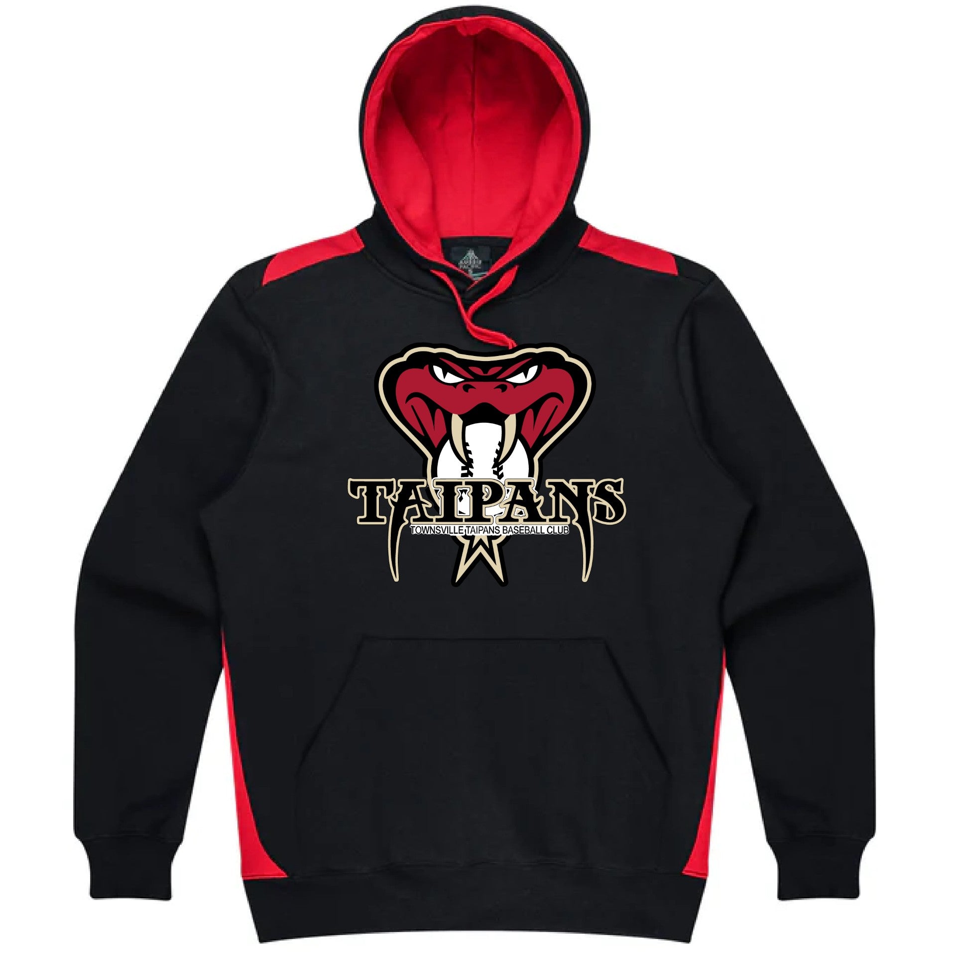 Taipan's Black Red Club Hoodie – Print Press Wear